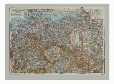 Mapa del imperio alemán, c1900. | Emery Walker