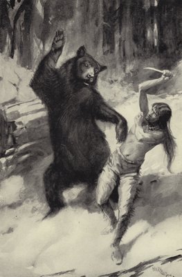 La Lucha de Scarface con el Oso | George Henry Evison