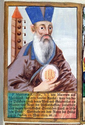 Padre Matteo Ricci (1552-1610) en traje de mandarín
