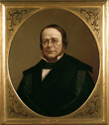 Retrato del político italiano Camillo Benso, Conde de Cavour