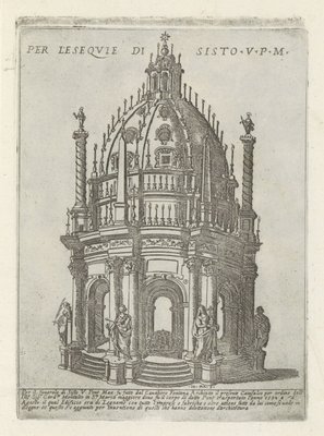 Monumento funerario del Papa Sixto V Per l'esequie di Sisto V P. M ...