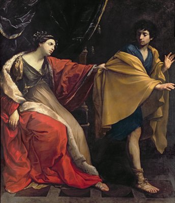 José y la esposa de Potifar, c.1626 Guido Reni