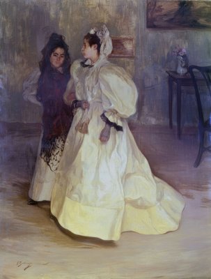 Dos amigos, 1896, óleo sobre lienzo. | Impresión de arte