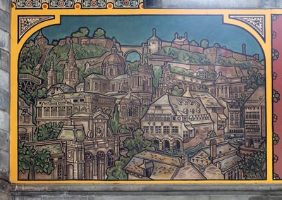 Edificio de la estación de ferrocarril (Sint-Pietersstation). Interior ...