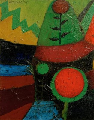 Tres flores | Paul Klee | Impresión de arte
