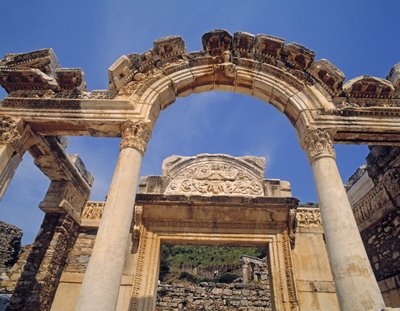 Fachada del templo de Adriano | Roman | Impresión de arte