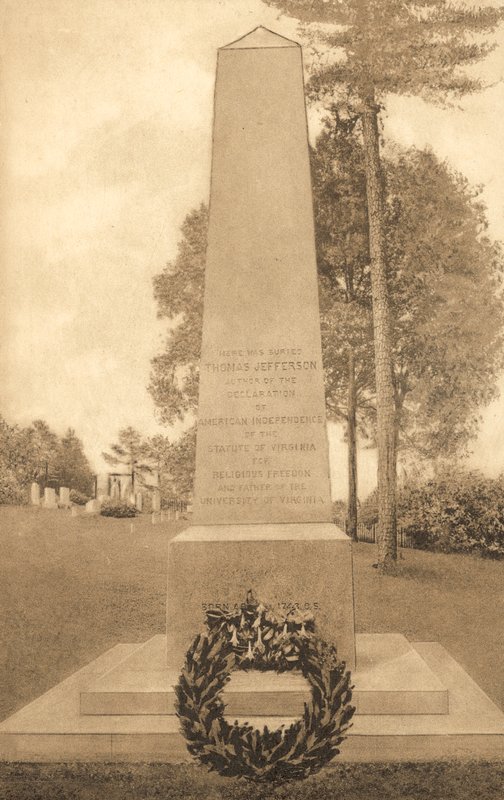 Monumento A Jefferson En Blanco Y Negro