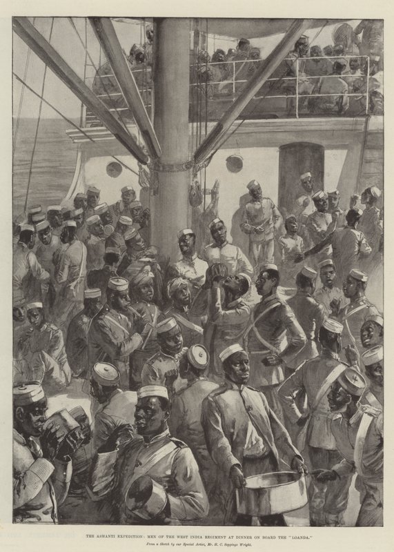 La expedición Ashanti, hombres del Regimiento de las Indias ...