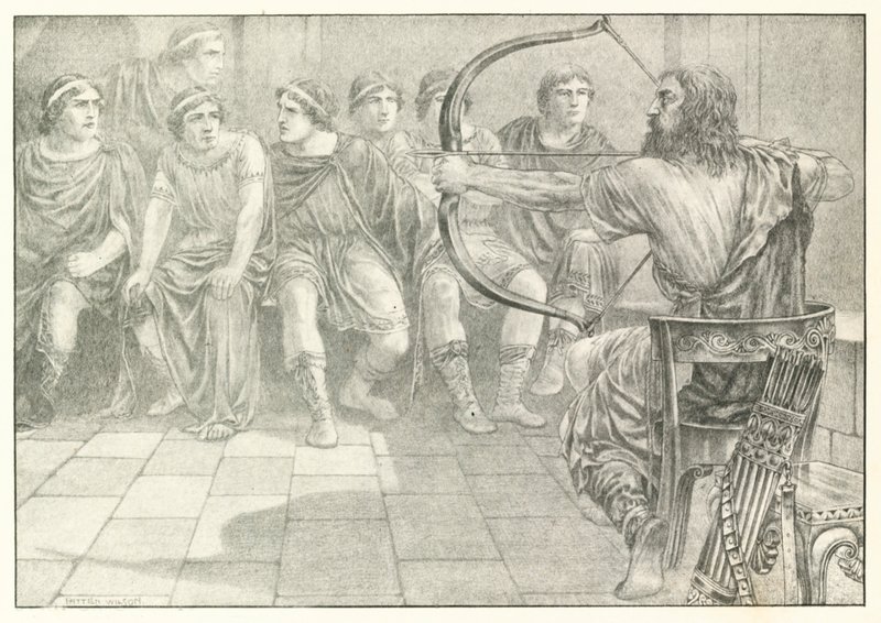 Ilustración para la Odisea de Homero (litografía)