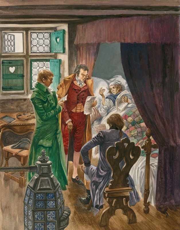 La muerte de Mozart en Viena, en 1791, a los treinta y cinco años