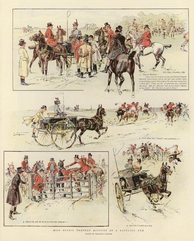 El relato de Miss Minnie Traver sobre una carrera ruidosa