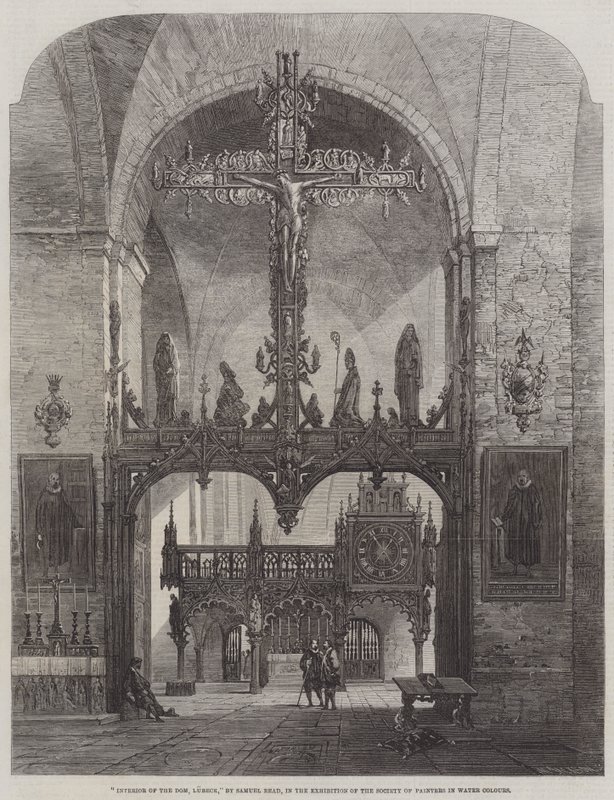 Interior del Dom, Lubeck | Samuel Read | Impresión de arte