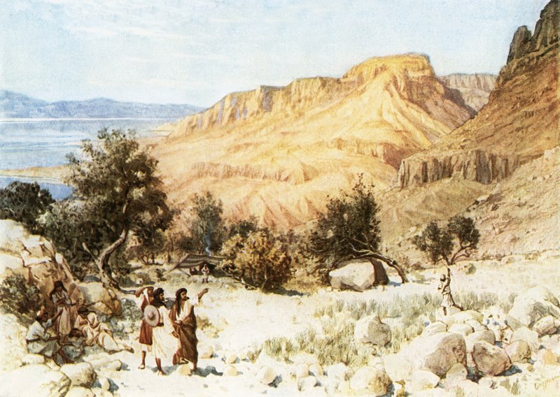 El campamento de David en Engadi | William Brassey Hole